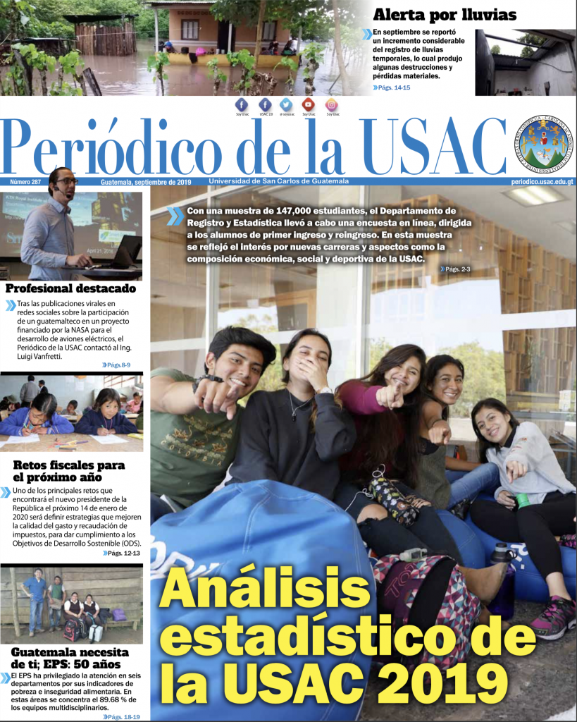 Edición No. 316 del Periódico de la USAC